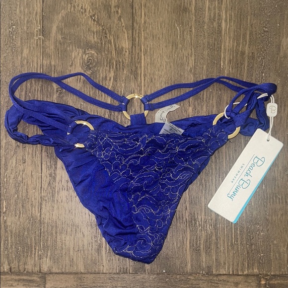 Beach Bunny | Swim | Beach Bunny Royal Blue Lace Swim Bottoms | Poshmark